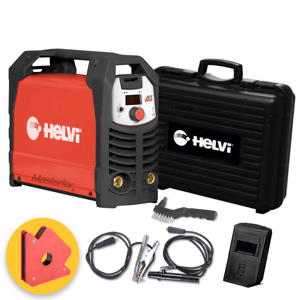 Helvi JET 160 - Saldatrice inverter a elettrodo MMA e TIG - 160 A con ...