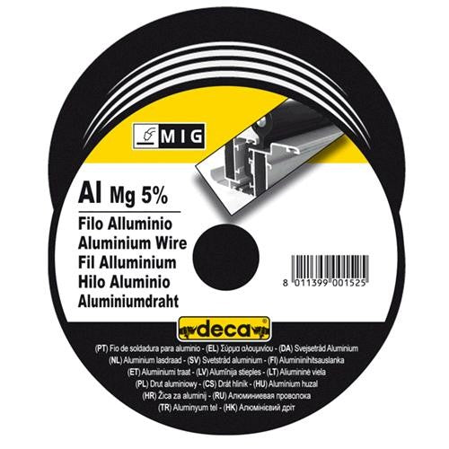 Bobina deca filo alluminio/magnesio Ø0,8mm (D100mm-0,4kg) 010881 ...